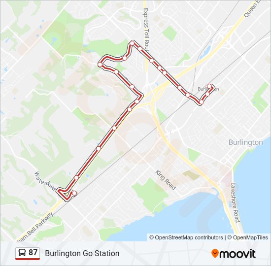 87 Route: Schedules, Stops & Maps - Burlington Go Station (Updated)