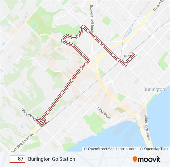87 Route: Schedules, Stops & Maps - Burlington Go Station (Updated)