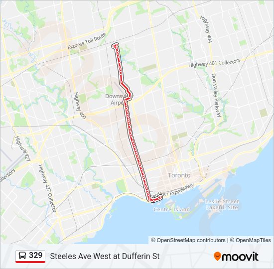 329 Route: Schedules, Stops & Maps - Steeles Ave West at Dufferin St