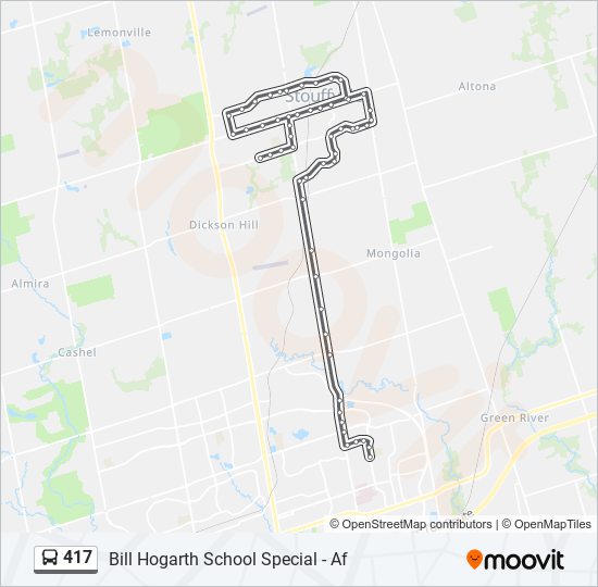 417 Route: Schedules, Stops & Maps - Bill Hogarth School Special - Af ...