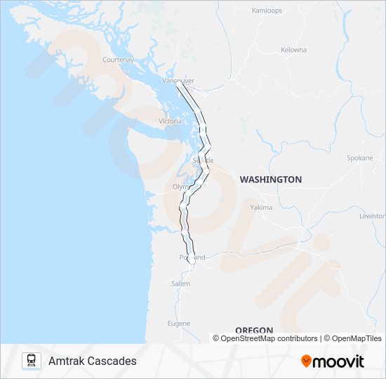 Ruta amtrak cascades: horarios, paradas y mapas - Vancouver (Actualizado)