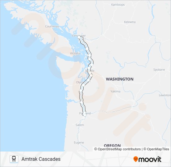AMTRAK CASCADES Route: Schedules, Stops & Maps - Portland (Updated)