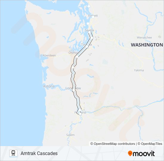 amtrak cascades Route: Schedules, Stops & Maps - Portland (Updated)