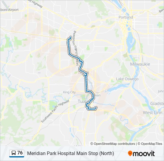 76 Route: Schedules, Stops & Maps - Meridian Park Hospital Main Stop ...