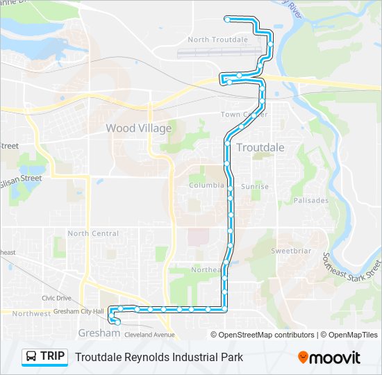 Ruta trip: horarios, paradas y mapas - Troutdale Industrial Park‎→ ...