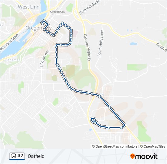 32 Route: Schedules, Stops & Maps - Oregon City Transit Center (South ...