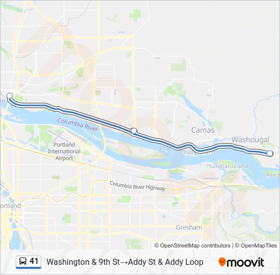 41 Route: Schedules, Stops & Maps - Washington & 9th St‎→Addy St & Addy ...