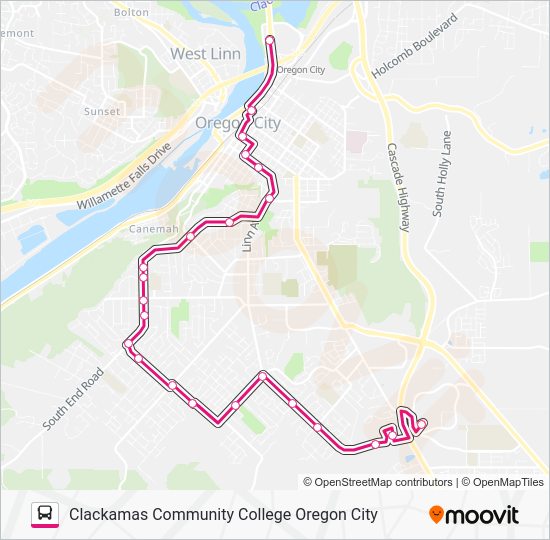 Ruta oregon city shuttle: horarios, paradas y mapas - Clackamas ...
