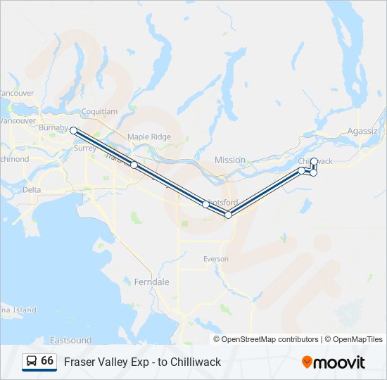 66 Route: Schedules, Stops & Maps - Fraser Valley Exp - to Chilliwack ...
