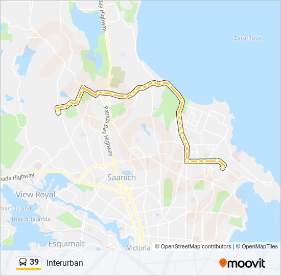 39 Route: Schedules, Stops & Maps - Interurban (Updated)