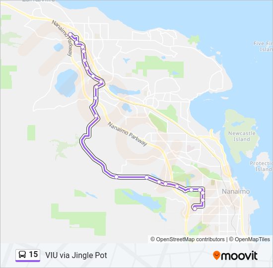 15 Route: Schedules, Stops & Maps - VIU via Jingle Pot (Updated)