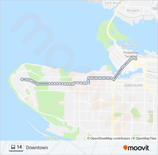14 Route: Schedules, Stops & Maps - Downtown (Updated)