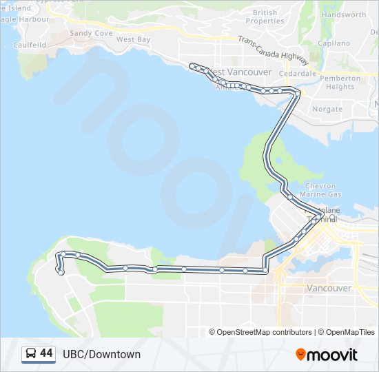 44 Route: Schedules, Stops & Maps - UBC (Updated)