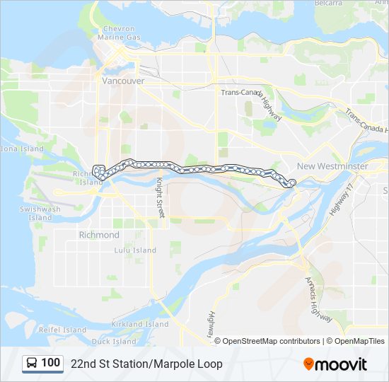 100 Route: Schedules, Stops & Maps - Marpole (Updated)