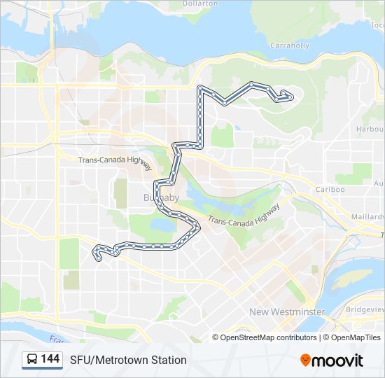 144 Route: Schedules, Stops & Maps - Metrotown Station (Updated)