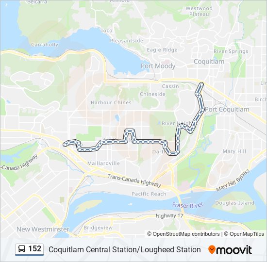 152 Route: Schedules, Stops & Maps - Coquitlam Central Station via ...