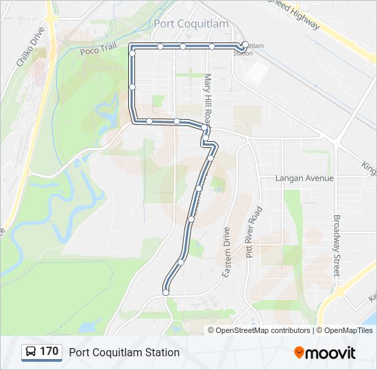 170 Route: Schedules, Stops & Maps - Port Coquitlam Station (Updated)