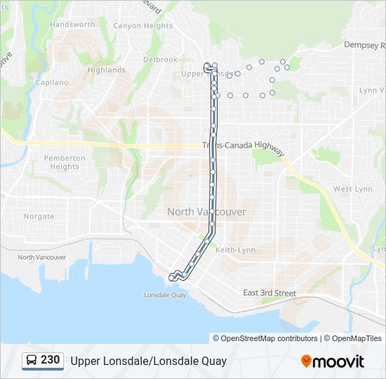 230 Route: Schedules, Stops & Maps - Lonsdale Quay (Updated)