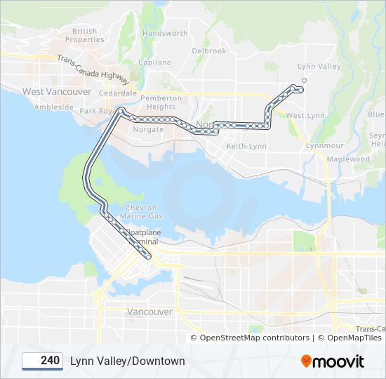 240 Route: Schedules, Stops & Maps - Downtown (Updated)
