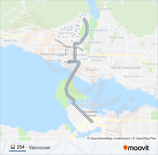 254 Route: Schedules, Stops & Maps - Vancouver (Updated)