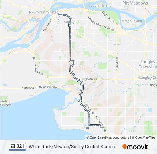 321 Route: Schedules, Stops & Maps - King George Blvd/To Scott Rd ...