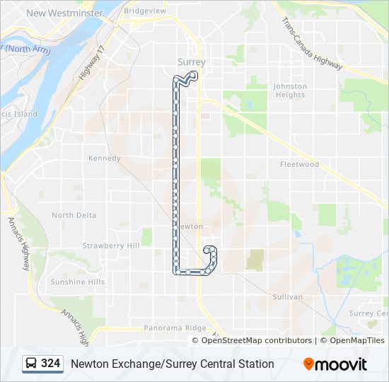 324 Route: Schedules, Stops & Maps - Newton Exchange (Updated)