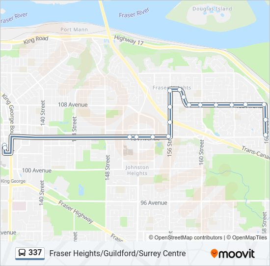 337 Route: Schedules, Stops & Maps - Surrey Central Station (Updated)