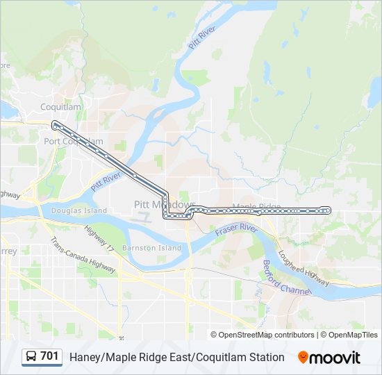 701 Route: Schedules, Stops & Maps - Maple Ridge East (Updated)