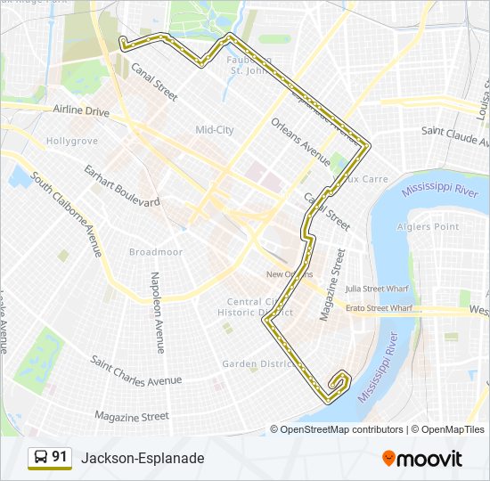 91 Route: Schedules, Stops & Maps - Cemeteries Via Art Museum-Delgado ...