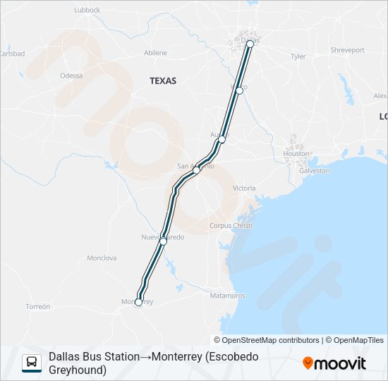 greyhound us1160 Route: Schedules, Stops & Maps - Dallas Bus Station‎→ ...