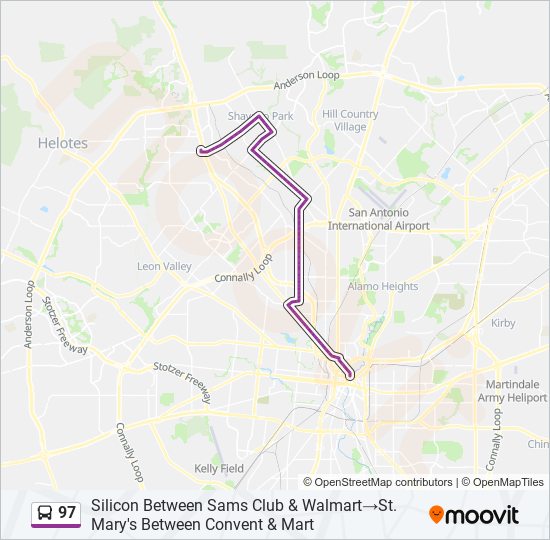97 Route: Schedules, Stops & Maps - Silicon Between Sams Club & Walmart ...