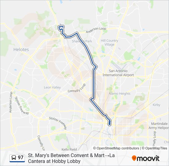97 Route: Schedules, Stops & Maps - St. Mary's Between Convent & Mart‎→ ...