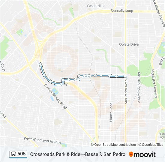 Ruta 505: horarios, paradas y mapas - Crossroads Park & Ride‎→Basse ...