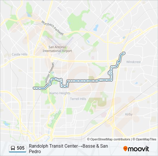 Ruta 505: horarios, paradas y mapas - Randolph Park & Ride‎→Basse & San ...