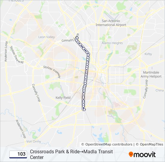103 Route: Schedules, Stops & Maps - Crossroads Park & Ride‎→Madla ...