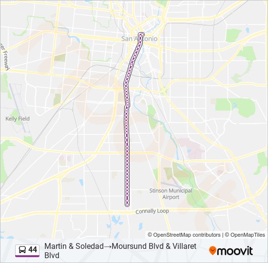 44 Route: Schedules, Stops & Maps - Martin & Soledad‎→Moursund Blvd ...