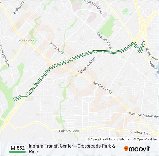 552 Route: Schedules, Stops & Maps - Ingram Transit Center‎→Crossroads ...