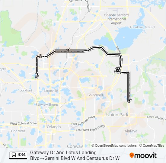 434 Route: Schedules, Stops & Maps - Gateway Dr And Lotus Landing Blvd ...