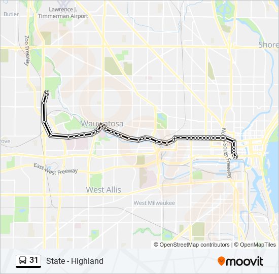 31 Route: Schedules, Stops & Maps - To Mayfair - State - Highland (Updated)