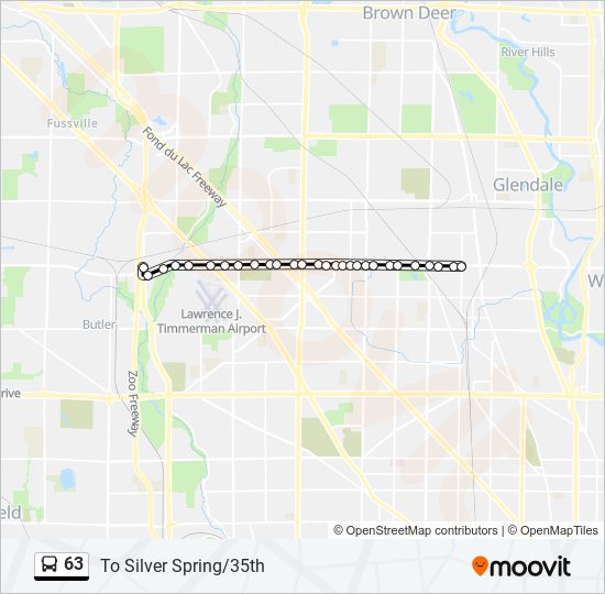 63 Route: Schedules, Stops & Maps - To Silver Spring/35th (Updated)