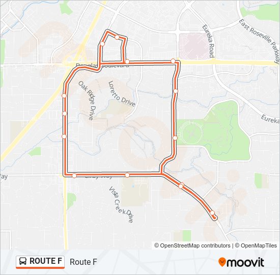 Ruta route f: horarios, paradas y mapas - Route F (Actualizado)