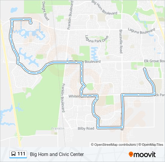 111 Route: Schedules, Stops & Maps - Big Horn and Civic Center (Updated)