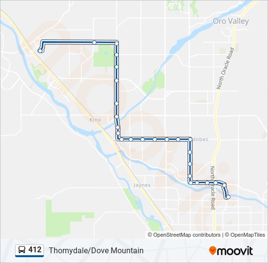 412 Route: Schedules, Stops & Maps - 412 Tohono Center (Updated)