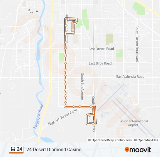 24 Route: Schedules, Stops & Maps - 24 Desert Diamond Casino (Updated)
