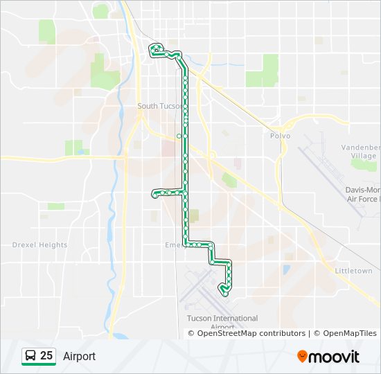 25 Route: Schedules, Stops & Maps - Airport (Updated)