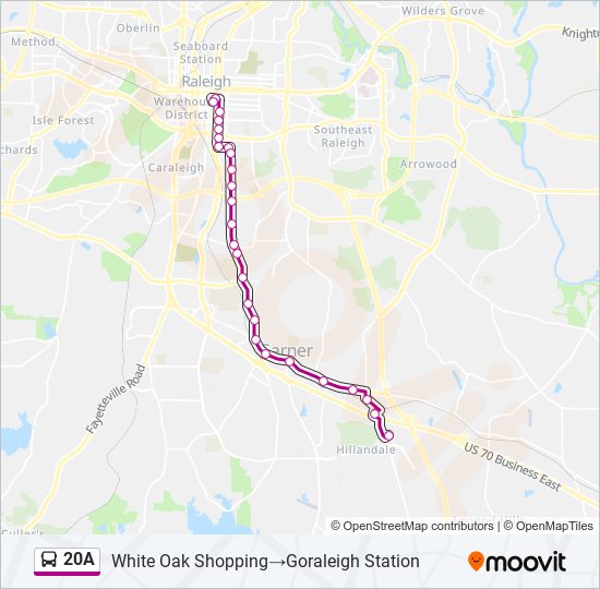 Ruta 20a: horarios, paradas y mapas - White Oak Shopping‎→Goraleigh ...