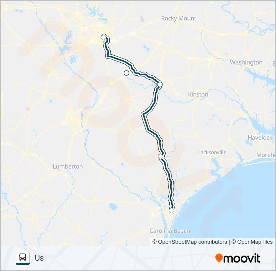 Ruta greyhound us0656s: horarios, paradas y mapas - Wilmington Cape ...