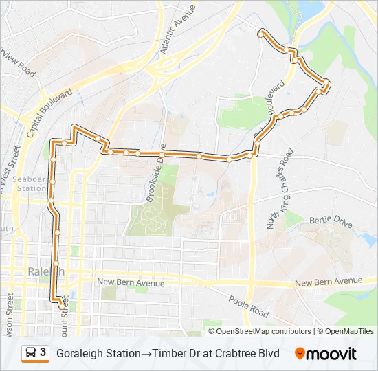 3 Route: Schedules, Stops & Maps - Goraleigh Station‎→Timber Dr at ...