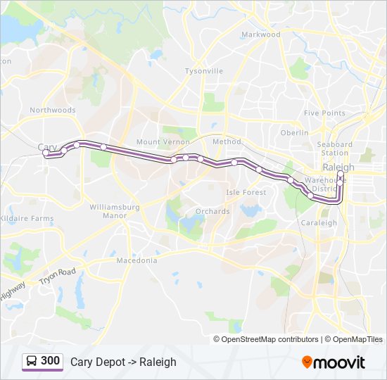 300 Route Schedules Stops Maps Cary Depot Raleigh Updated 300-route-schedules-stops-maps-cary-depot-raleigh-updated