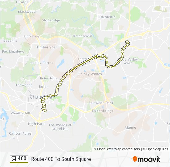 Ruta 400: horarios, paradas y mapas - Route 400 To South Square ...